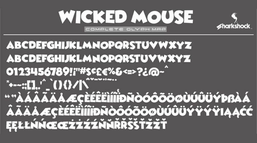 Wicked Mouse font download Free | Dafont Online